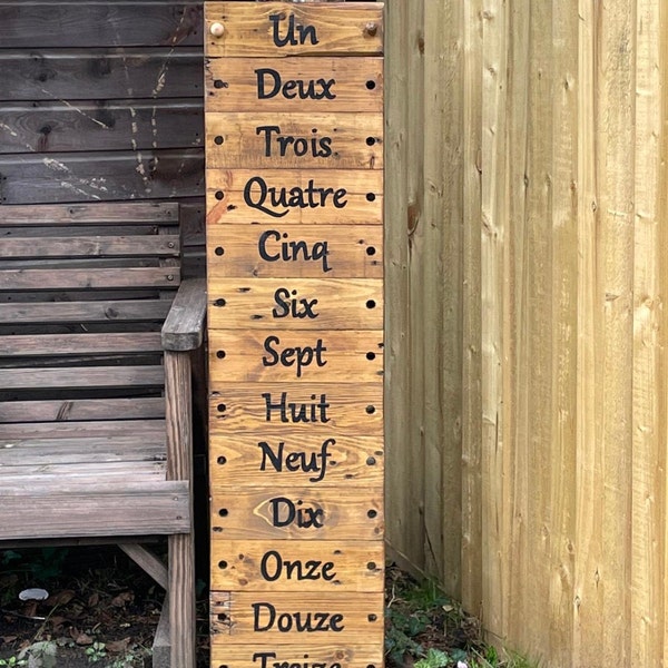 French Boules Wooden Scoreboard / Pentaque / Boules / Bocce Ball ...
