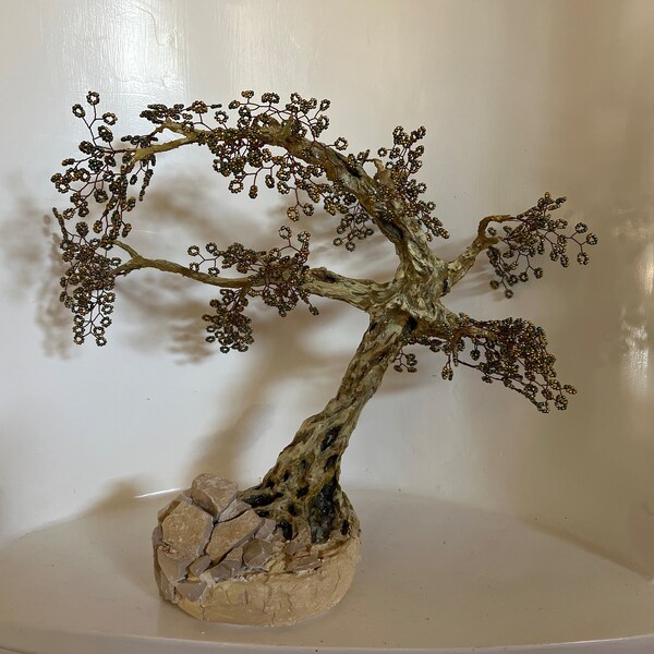 Wire Tree Sculpture Table Lamp, Bedside Lamp, Tree Lamp, Desk Lamp ...