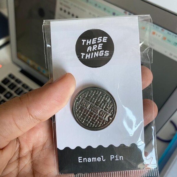 NYC Sewer Enamel Pin - Etsy