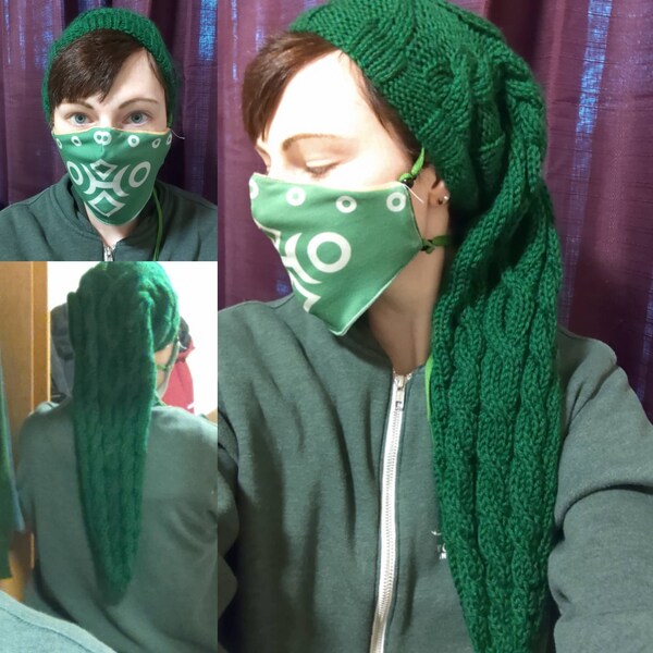 Purple Cable-knit Legend of Zelda Link Inspired Hat - Etsy