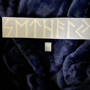 Runes Vinyl CAR DECAL Six 6 Runes you Choose Pagan Wiccan Norse Sticker ...
