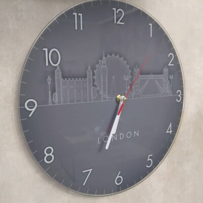 12 Inch Colorful Large Wall Clock, Wall Clock Silent Non Ticking ...