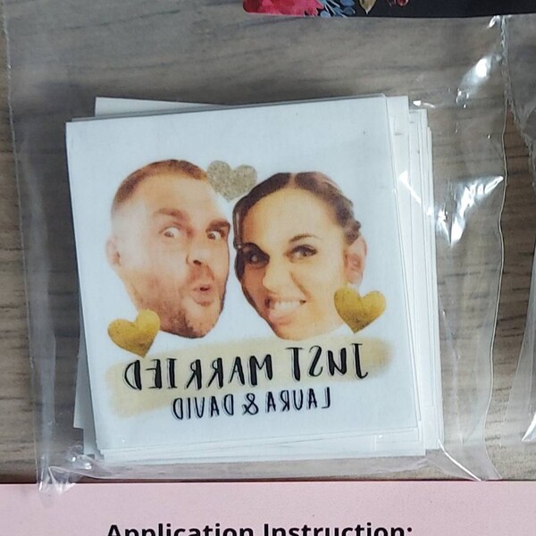 Birthday Party Photo Tattoos, Face Tattoos Custom, Personalized ...