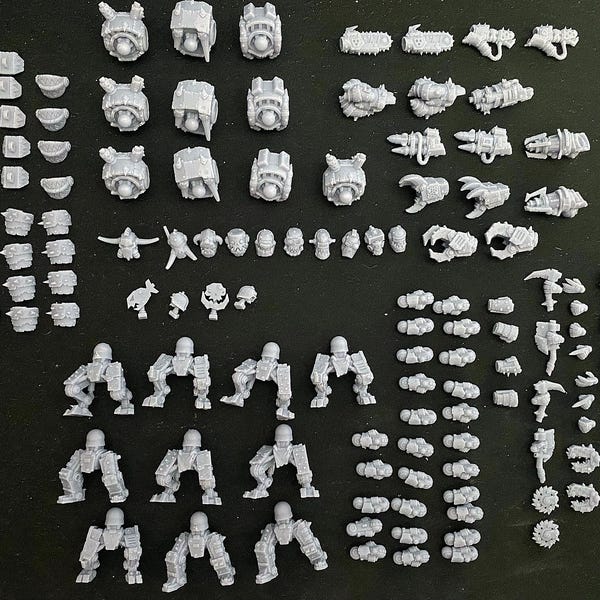 3D Printed Orkaz Bots Infantry by Stationforge Miniatures - Etsy