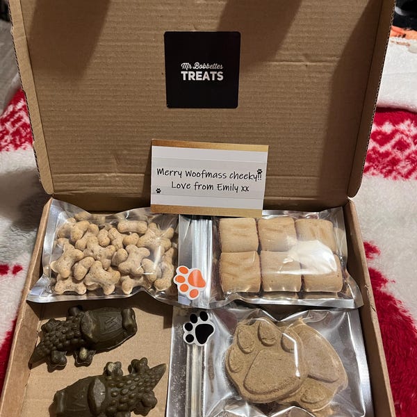 Letterbox Dog Treat Box: Gourmet Dog Gift With Free UK Delivery Dog ...