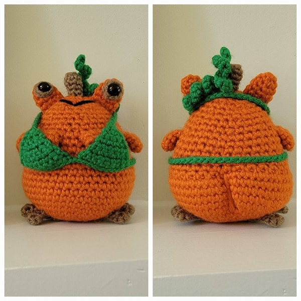Crochet Saggy Boob Frog With Big Booty Made to Order Amigurumi Plushie ...