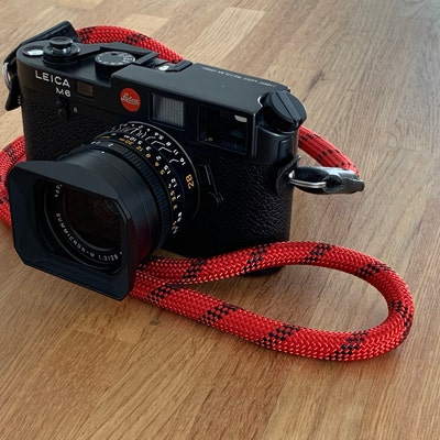 Rope Camera Strap Handmade Red/black 9mm CSC - Etsy