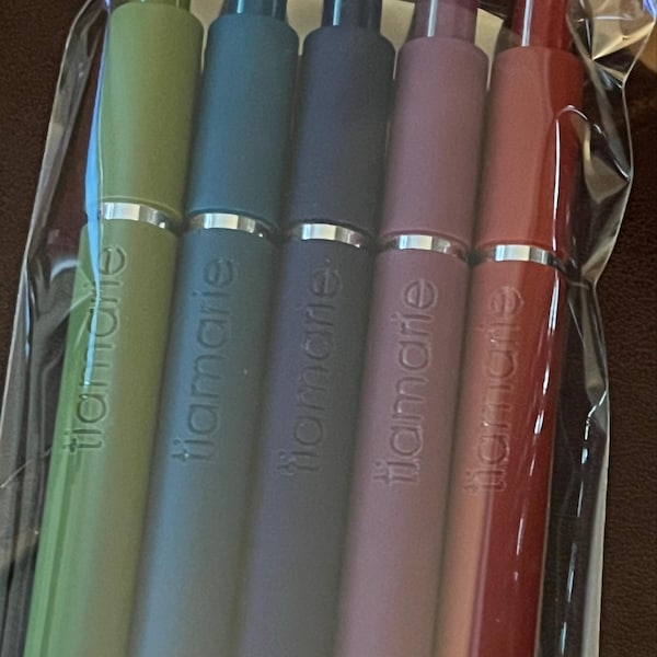 Custom Colored Ink Pens｜personalized Pens｜set of 5 Custom Engraved ...