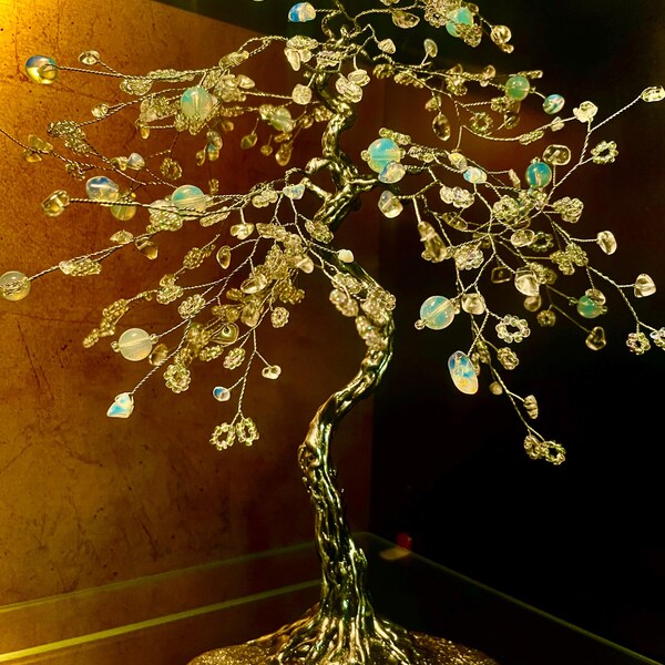 Coral Tree,beaded Tree,red Crystal Tree of Life,lucky Charm Tree of ...