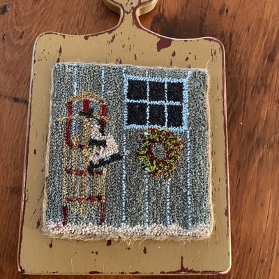 Primitive Punchneedle Embroidery Pattern Lavender - Etsy