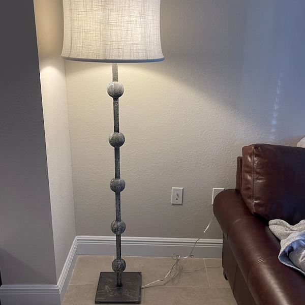 Reclaimed Limestone Filtration Ball on Stand-set of Three-acrylic ...