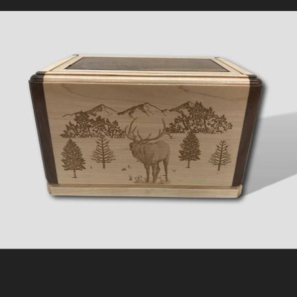 Urn Companion Cremation Box Wooden Urn Funeral Cremation Urn for Ashes ...