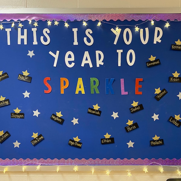 This is Your Year to SPARKLE / SHINE - Teacher Supplies - Bulletin ...