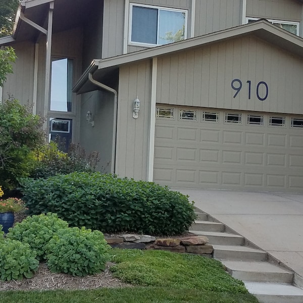 18 Inch Modern House Numbers Letters - Etsy