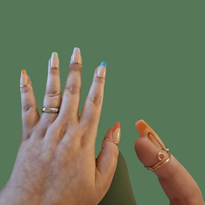 Wudu Nail Rings for Halal Nails, Adjustable and Reusable, Press on ...