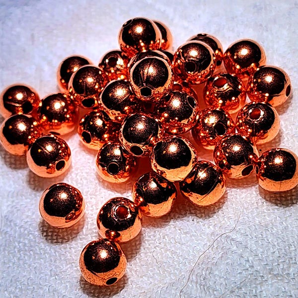 100% Pure Genuine Copper 8mm Copper Round Beads (36 Pieces) - Etsy