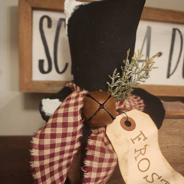 Primitive Snowman/snowman/rustic Snowman/snowman Decor/farmhouse Decor ...