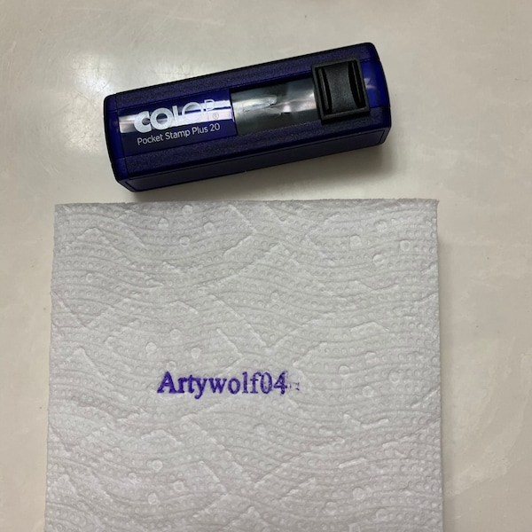 Pocket Stamp - Colop Pocket Stamp Plus 20 - Self Inking Rubber Stamp ...