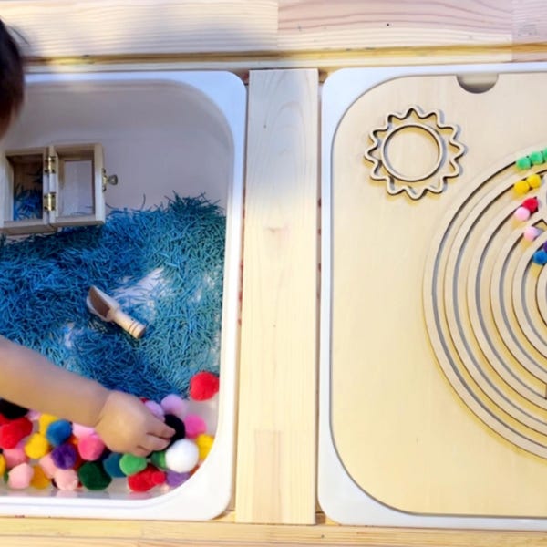 Rainbow TROFAST Lid Insert | Sensory Table Lid | Trofast Insert ...