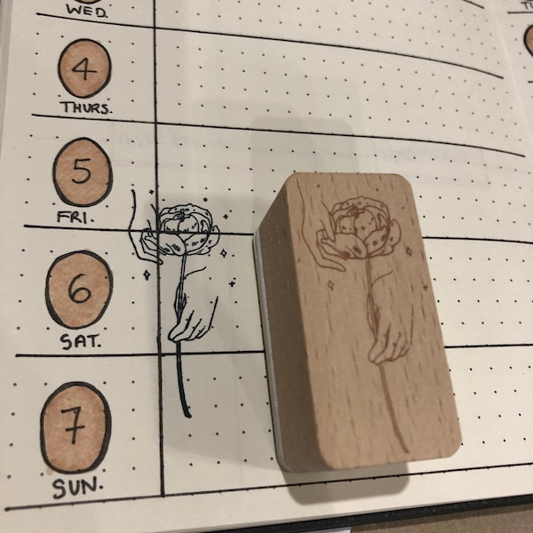 Flower Shop Series Wooden Stamps, Florist, Floral Stamp for Crafting ...