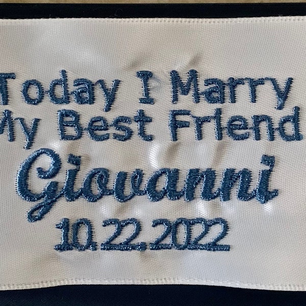 Wedding Dress Label 3 - Satin Wedding Gown Label, Personalized Label ...