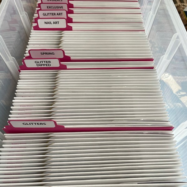 Color Street Labels for Tab Dividers, Divider Organization Labels - Etsy