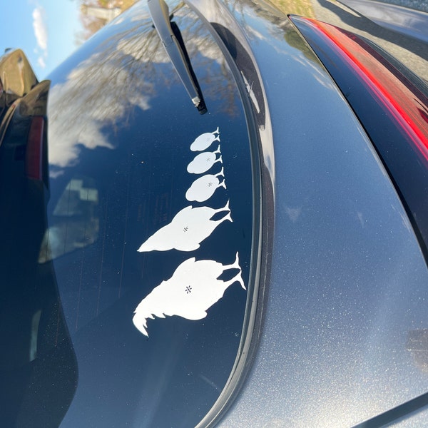 Unique Cat Family Car Stickers Vinyl Decals Funny Cat Butt Outdoor ...