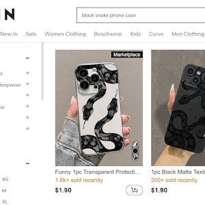 Quilted Detail Black Phone Case - Etsy