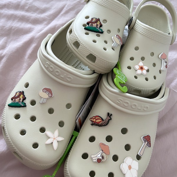 Boho Cottage Core Shoe Charms Mushroom Charms Floral Charms Fairy ...