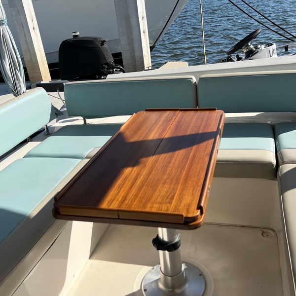 Sailboat Cockpit Table - in Makore - Etsy