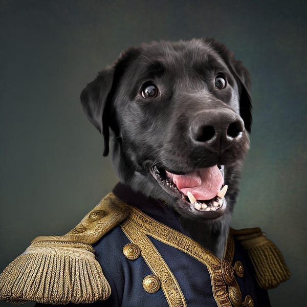 Custom Regal Pet Portrait, Royal Dog Painting, Pet Portrait, Royal Dog ...