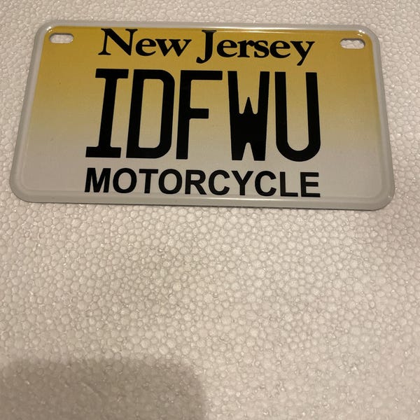 Personalized 4x7 New York Motorcycle License Plate - Etsy