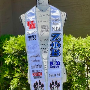 Dual Colored Panel Custom Graduation Stole HBCU Style - Etsy