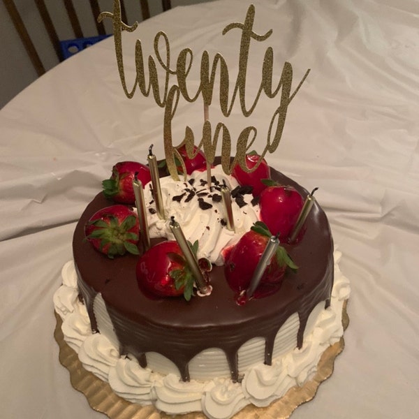 Twenty Fine Cake Topper/ 29th Birthday/ 25th Birthday - Etsy
