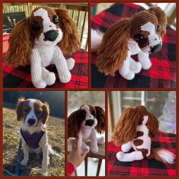 Сavalier King Charles Spaniel, Crochet Dog Pattern, Cocker Spaniel ...