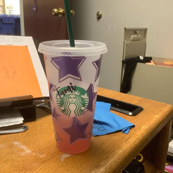 Holographic Stars Starbucks Cup, Star Cup, Stars on Starbucks Cup ...