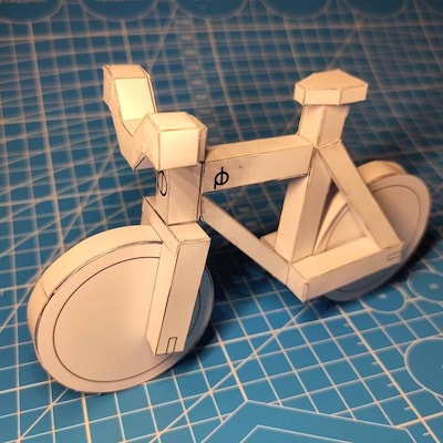 Paperbikes V1.1 XC MTB Mountain Paper Bike Papercraft Bicycle Model Kit ...