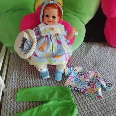 American Character 1958 INFANT TOODLES Baby Doll 16 Tosca Hair working ...