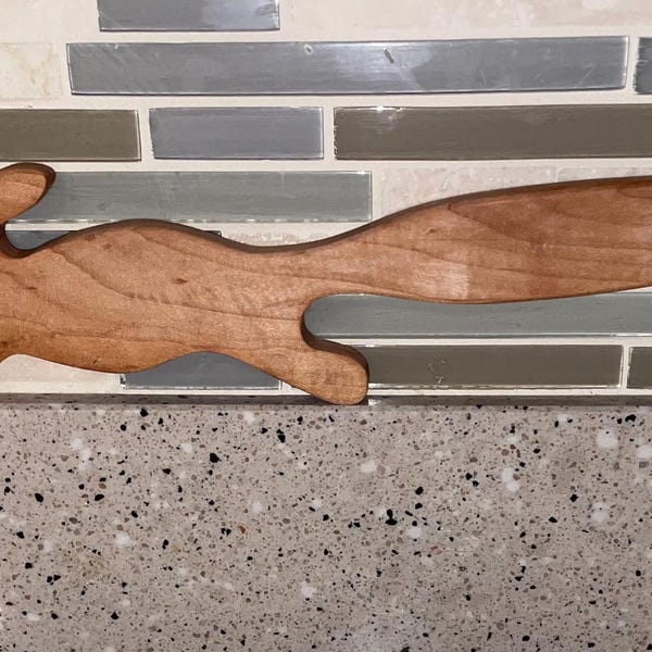 Wooden Squirrel Oven Rack Push Pull Stick, Handcrafted Kitchen Tool ...