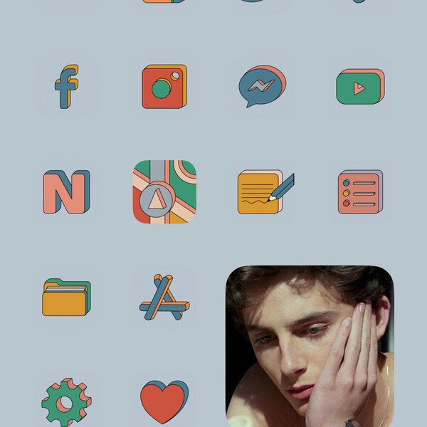 Ios 16 App Icon Pack With 100 Aesthetic Icons | iPad and iPhone Icon ...