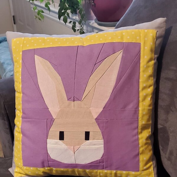 Bunny Rabbit Quilt Block Pattern - Foundation Paper Piecing (FPP) - PDF ...