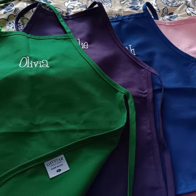 Personalized Kids Apron, Cooking Kitchen Gift, School Gift, Student ...