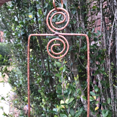 Shape of My Heart Hummingbird Perch Hammered Copper - Etsy