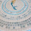 Blue Heron Precut Stained Glass Art Craft Kit for Mosaic Inlay, Wall ...