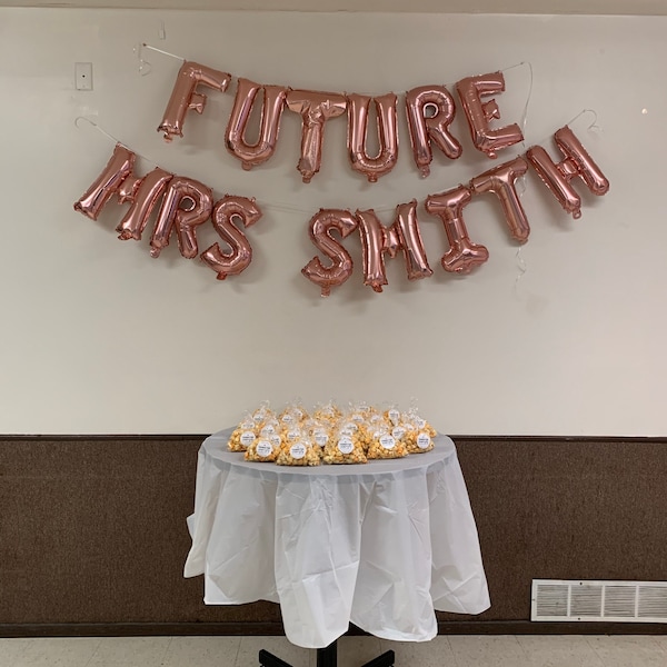 Future Mrs Custom Balloon Banner Bridal Shower Decoration Custom ...