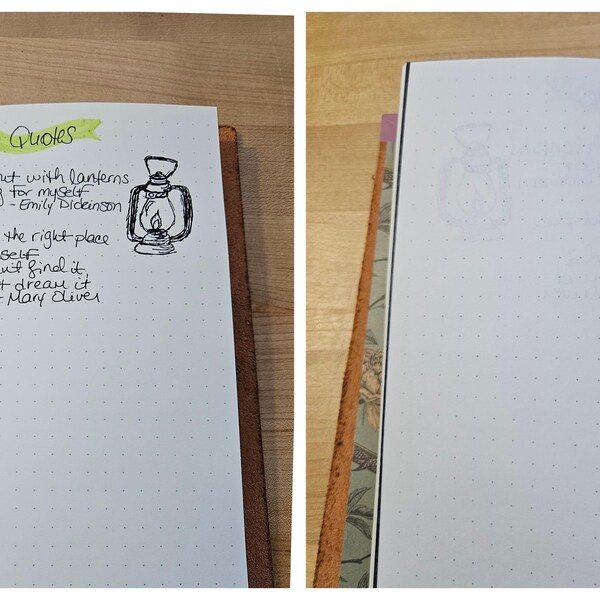 Woodland Set of Five Travelers Notebook Inserts in Passport, B7, Pocket ...