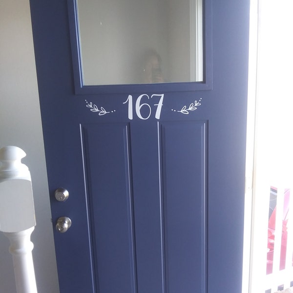 Home Address, Front Door, Front Door Decal, Home Address Decal, Address ...