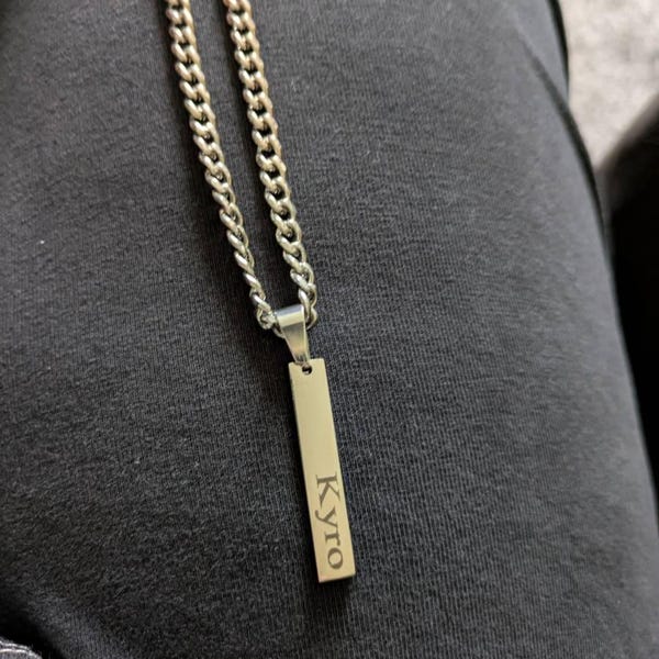 Custom Letter Chain Necklace for Mens and Woman, 18k Gold Personalised ...