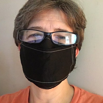 Tightly Woven Silk Double Layer Face Mask With Pocket for - Etsy