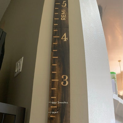 Family Name Growth Chart Ruler Engraved Family Name Ruler Wall Ruler ...